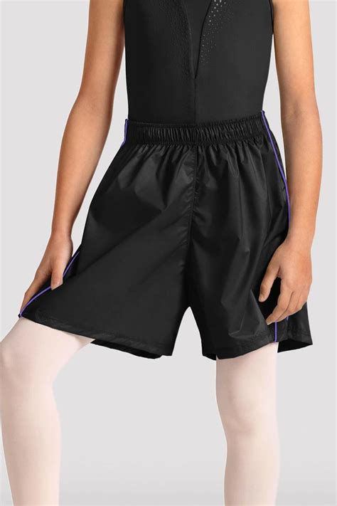 Girls Mirella Celestia Piping Ripstop Short Black Bloch Dance Us