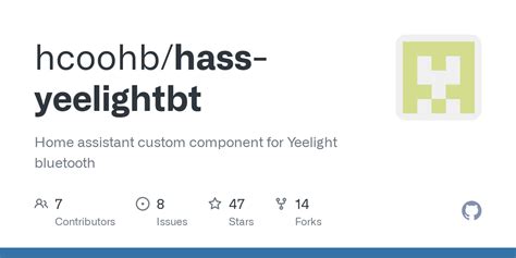 Github Hcoohbhass Yeelightbt Home Assistant Custom Component For Yeelight Bluetooth