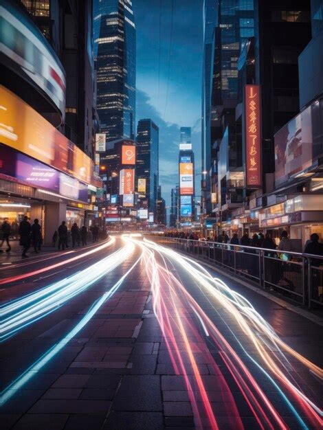 Premium Ai Image City Light