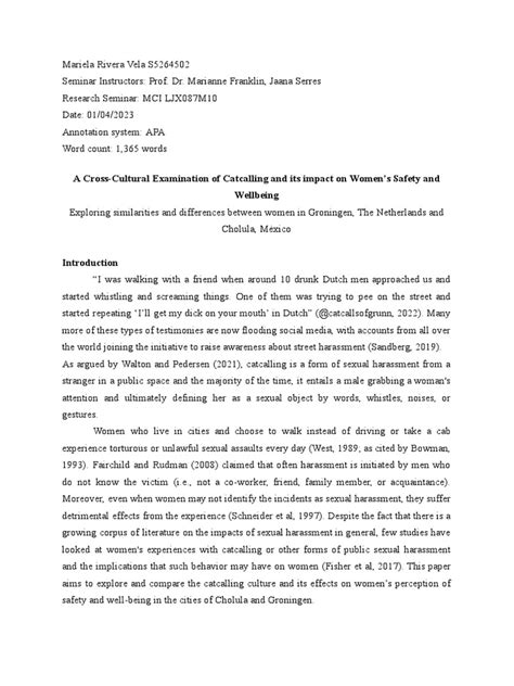 Research Proposal Pdf Gender Gender Studies