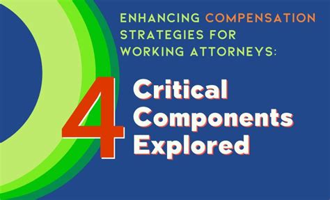 In Optimizing The Compensation Framework For Working Attorneys It Is