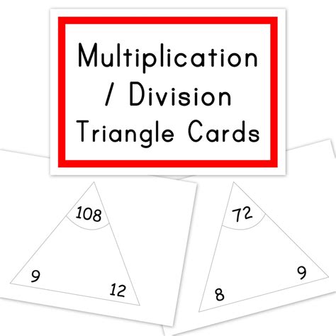 Free Multiplication Fact Triangles Printable Blank Templates