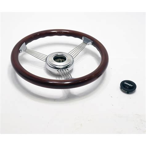 Grant 1057 Classic Banjo Steering Wheel Mahogany Rim 14 34 In