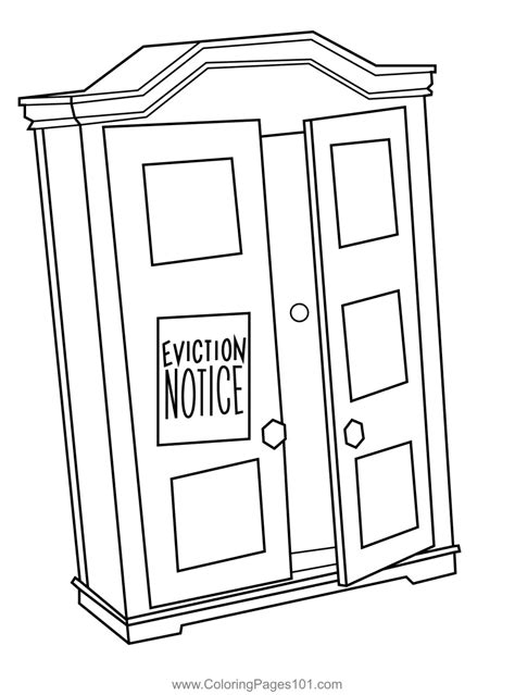 Roblox Doors Halt Coloring Page