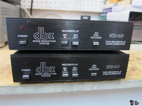 Pr Dbx Nx 40 Noise Reduction Systems Dbx Disc Recorder Noise