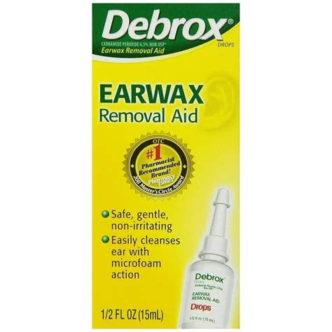 Debrox Ear Softener Care Drops Dissolving Wax Earwax Removal Aid 0