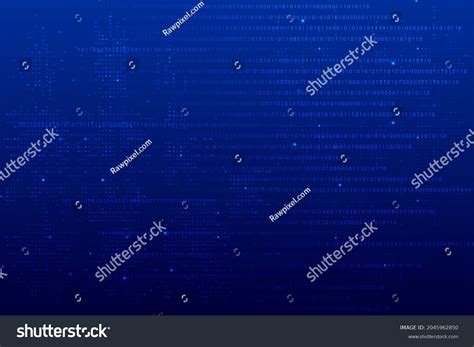 Blue Data Technology Background Binary Code Stock Illustration