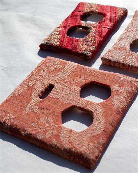Tutorial Diy Fabric Covered Switch Plates And Outlet Covers Light