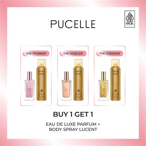 Jual Pucelle Buy 1 Get 1 Pucelle Eau De Luxe Parfum Body Spray Lucent