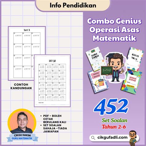 Combo Genius Operasi Asas Matematik Nota And Latihan Cikgu Fadli Online
