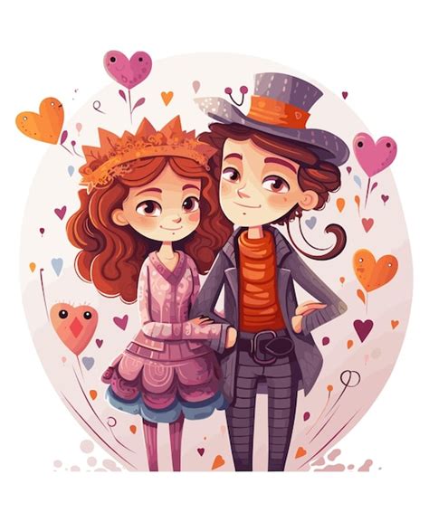 Premium Vector Cute Couple Love Vector Design