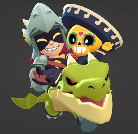 Draco And Poco Brawl Stars Fanart Pinturas De Animales Viejitos