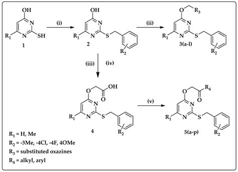 Synthesis Of Oxazine And Piperazine Clubbed Pyrimidine Reaction