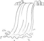Waterfall Coloring Pages Printable Angel Falls Venezuela Waterfall