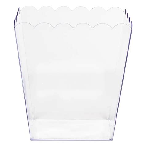 Clear Plastic Popcorn Style Candy Container Small Candy Store