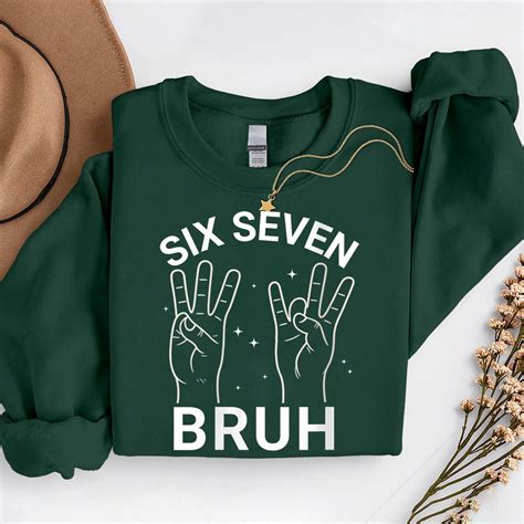 67 Sign Language Asl 6 7 Bruh Numbers Hands Six Seven Meme T Shirt
