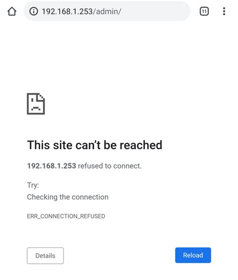 web interface not loading refused to connect r synology