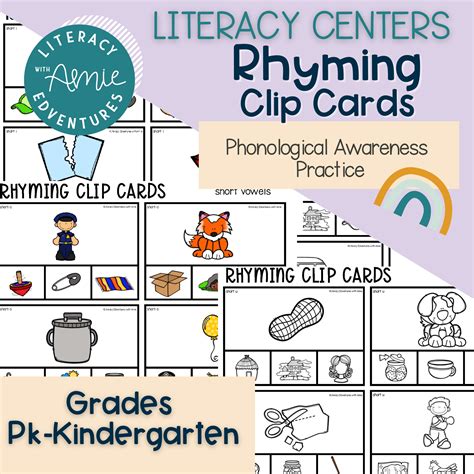 Rhyming Task Cards — Literacy Edventures