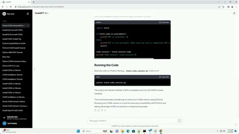 Python Pytorch Check Cuda Version Youtube