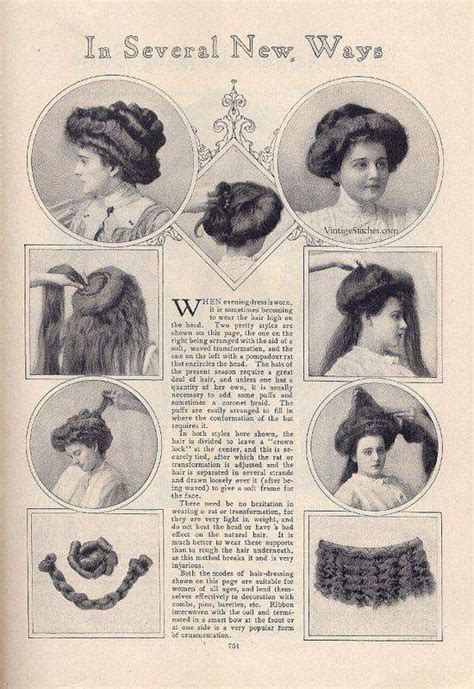 Edwardian Hair Tutorial Modehistoria Historisk Klädsel Frisyrer