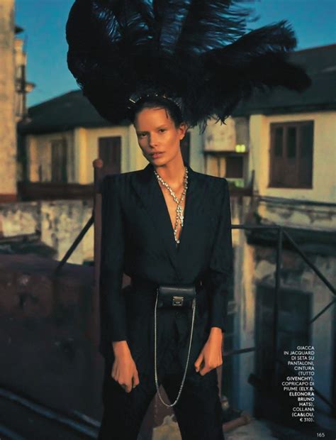 Alena Blohm Grazia Italy Nighttime Sequins Fashion Editorial