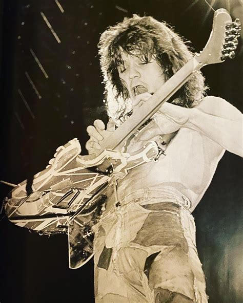 Eddie Van Halen Playing Guitar