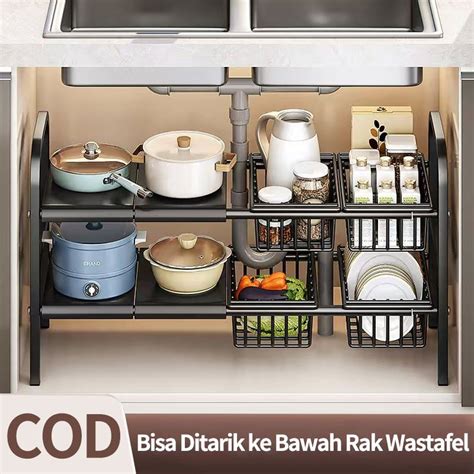 Jual Rak Dapur Rak Piring Dapur Multifungsi Terbaru Rak Penyimpanan Rak Penyimpanan Stainless