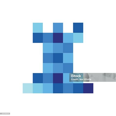Fortress Digital Icon Logo Design Illustration Stock Illustration
