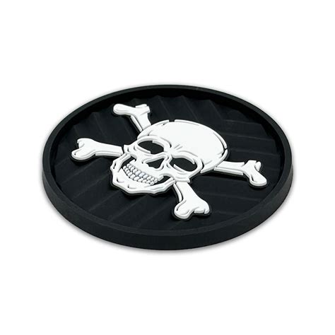 Skull And Crossbones Silicone Car Coasters Elektroplate