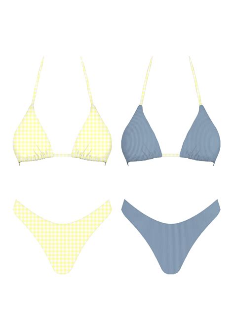 Sunshine Switch Reversible Bikini Top ★ Yellow Rock N Rags