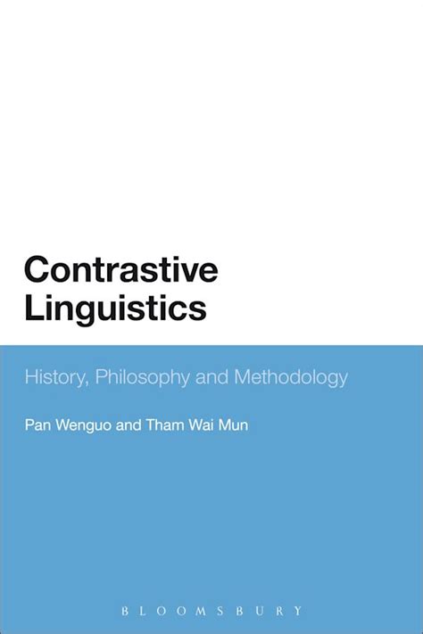 Contrastive Linguistics History Philosophy And Methodology Pan