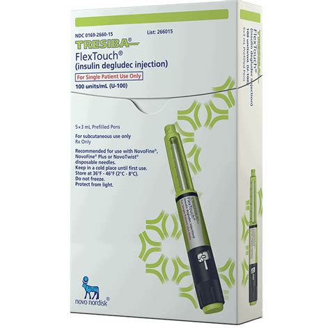 Tresiba Flextouch Insulin Degludec 100units Ml Solution For Sc