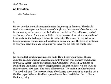 Beth Gordon — River Heron Review