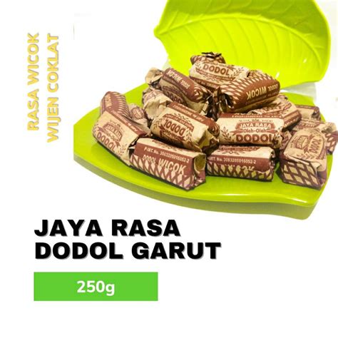Jual Dodol Garut 250g Dodol Garut 250gr Varian Rasa Wicok Wijen Coklatmakanan Ringan Shopee