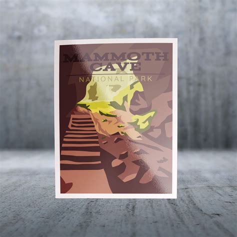 Sticker Pack 17684 Vintage Poster Mammoth Cave
