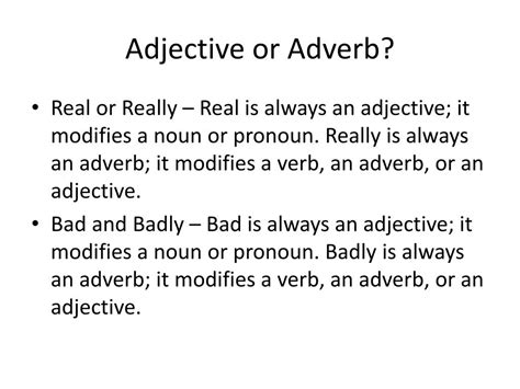 Ppt Adjectives And Adverbs Powerpoint Presentation Free Download Id 2573471