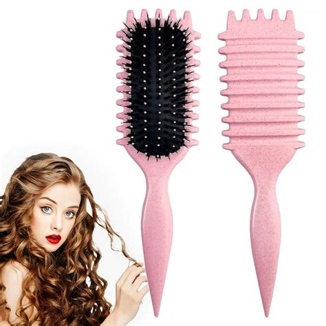Curly Hair Brushcurl Defining Brush Boar Bristle Hair Brush For