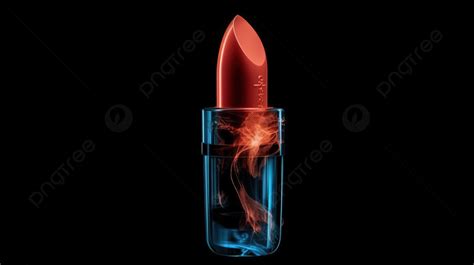 Lipstick X Ray In 3d Rendering Isolated On Black Background Lipstick