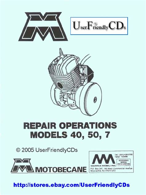 Motobecane Models 40 50 7 Service Manual Cd Pdf Ignition System