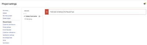 Getting The Error Field Does Not Belong To The Request Type When Clicking On Edit Fields To