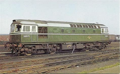 Photo Postcard Of British Rail Class 33 Diesel Loco No D6572 At