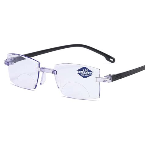 Ultralight Rimless Reading Glasses Anti Blue Light Vicedeal