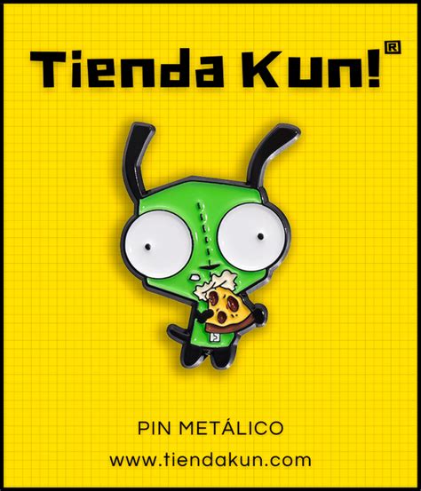 Pin Pizza Slurping Gir Invader Zim Cartoon