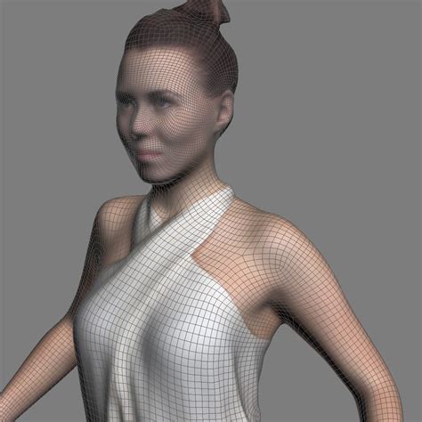 Rosa Business Ready To Rig T Pose 2 Modelo Humano 3d Modelo 3d 39