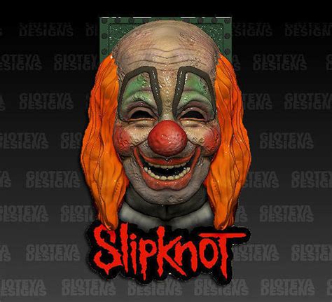 Slipknot Shawn Crahan Clown Mask 3d Model Cgtrader