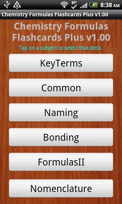 Chemistry Formulas Flashcards La Última Versión 100 Para Android