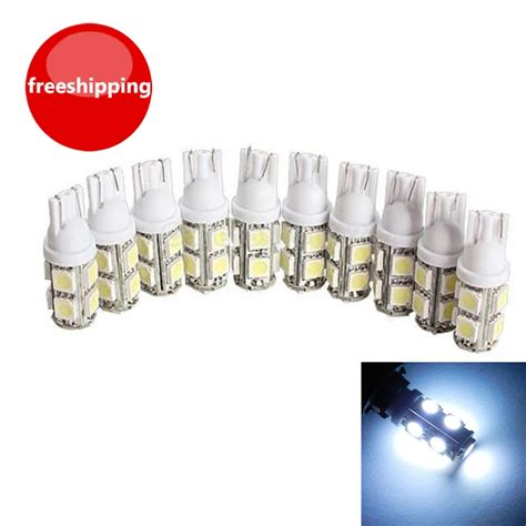 5pcs White T10 Wedge 9 Smd 5050 Car Led Light Bulbs W5w 2825 158 192