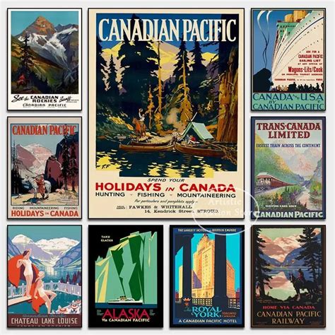 Canadian Pacific Poster Vintage Banff Canada Travel Poster Lake Louise