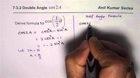 Half Angle Formula Of Cos At Jennifer Marshall Blog