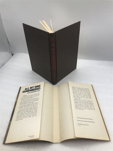 Joe Haldeman All My Sins Remembered Bce Hardcover With Dust Jacket